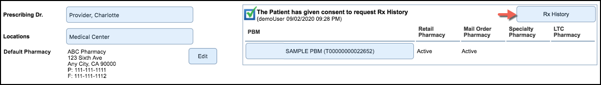 NextGen Office Medication History (Rx History)